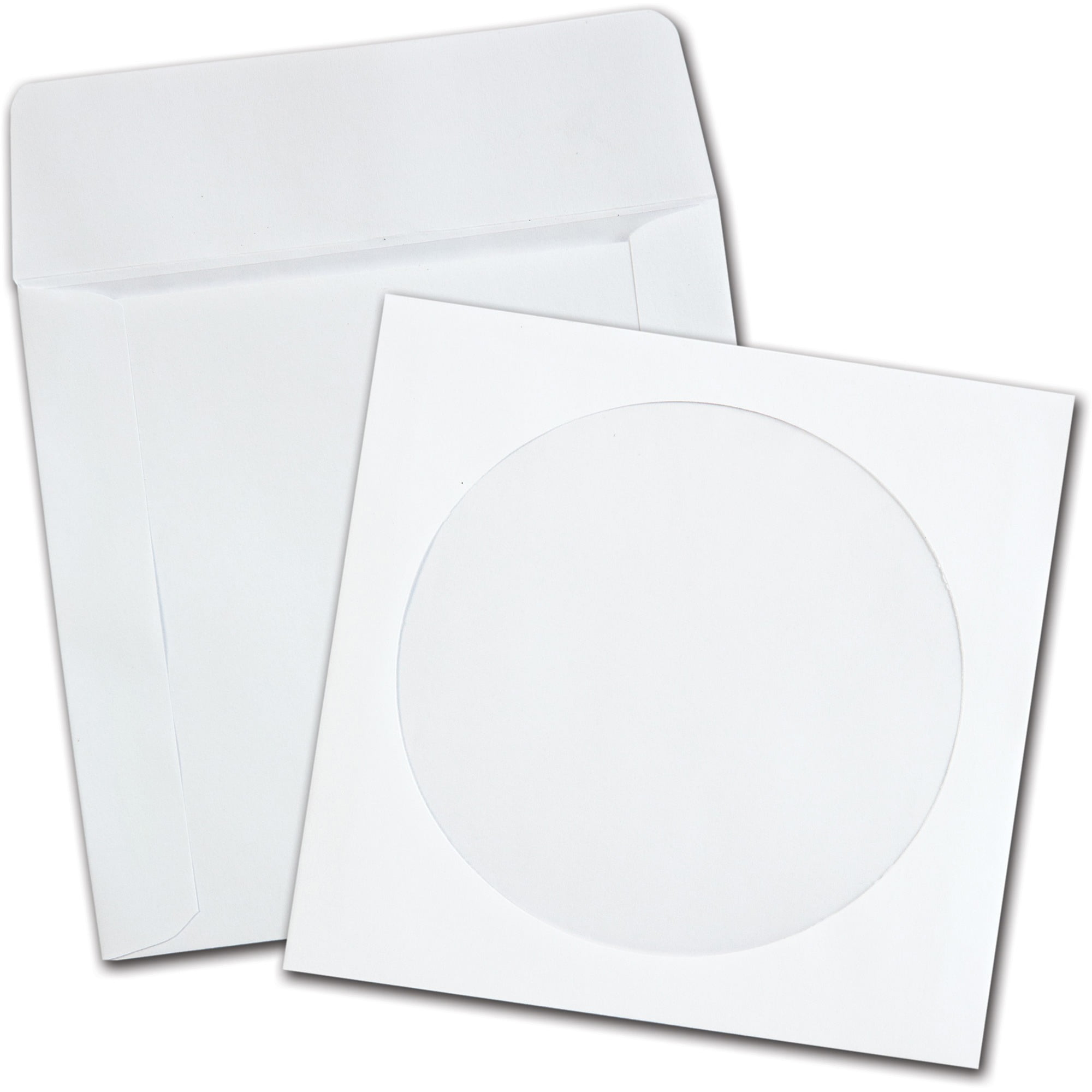 Quality Park CD/DVD Paper Sleeves, Disc Holds, 100/Box, White ...