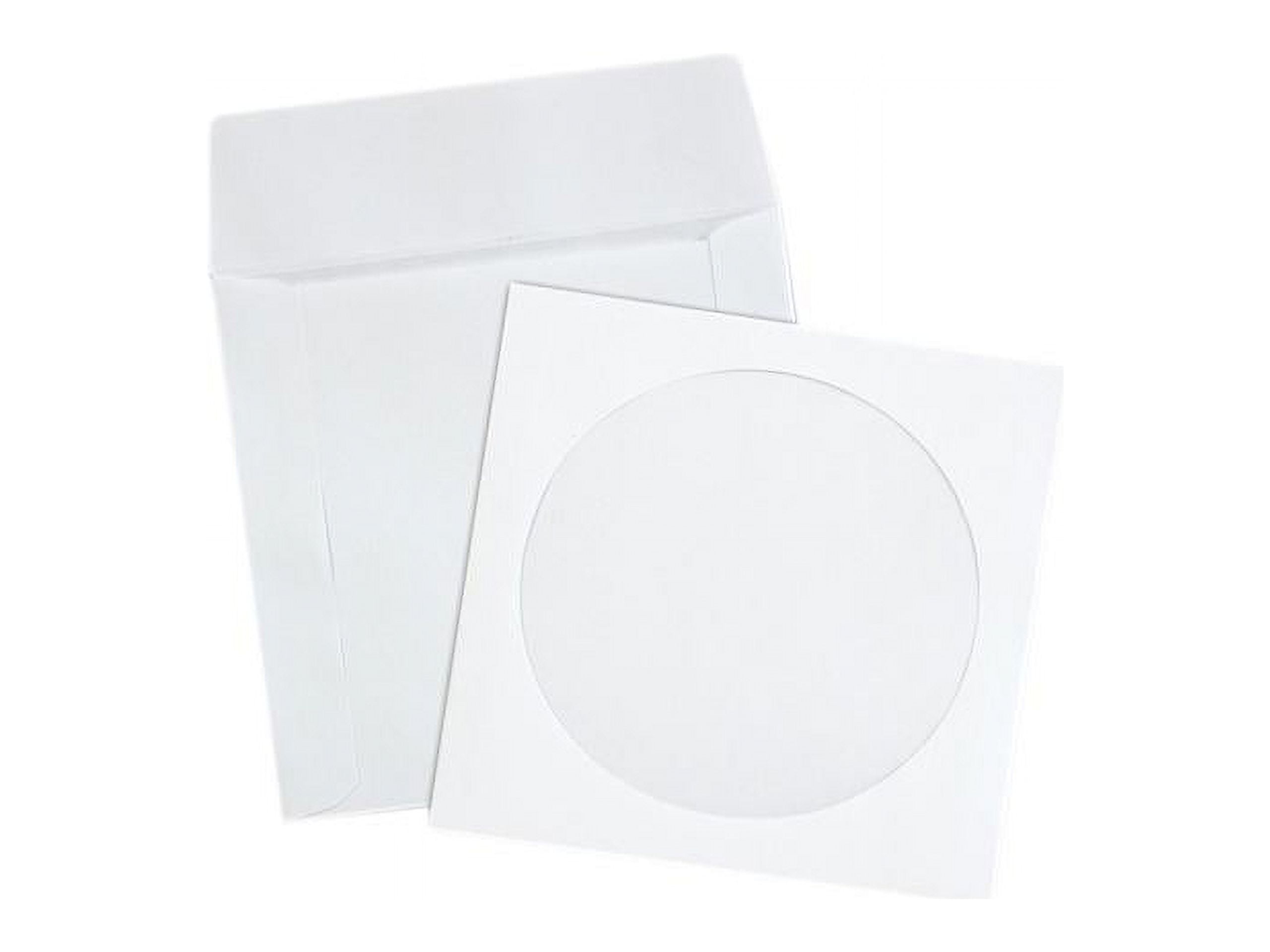 Quality Park CD/DVD Paper Sleeves, Disc Holds, 100/Box, White - Walmart.com