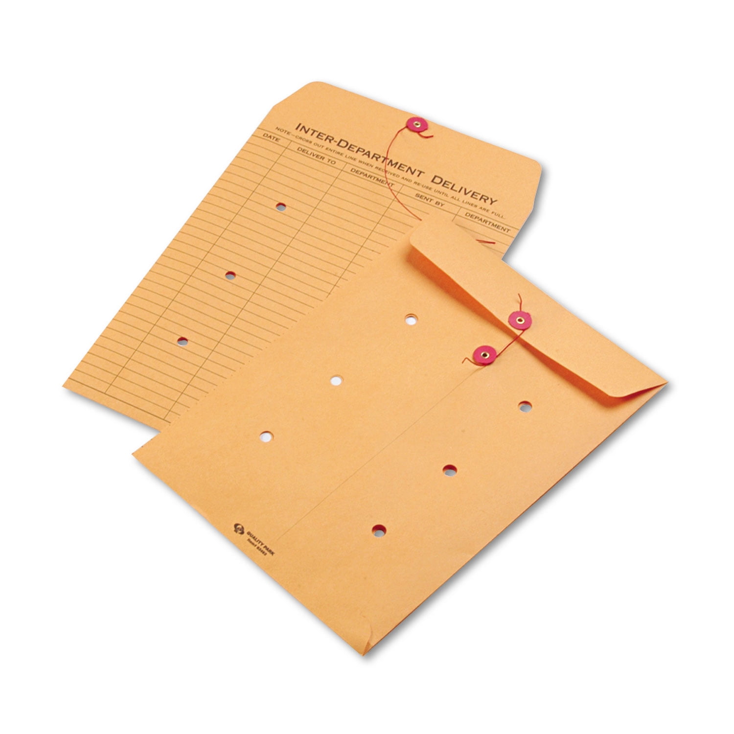 Quality Park 9x12 String & Button Interoffice Envelope, Brown Kraft ...