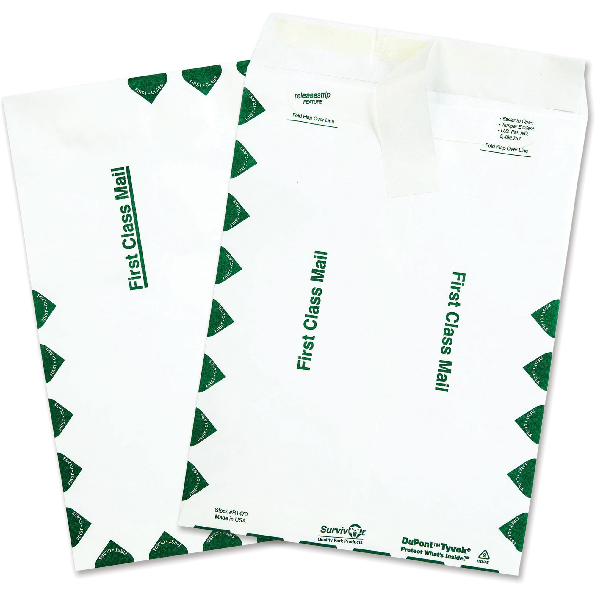 Quality Park, QUAR1470, Survivor Tyvek First Class Envelopes, 100 Per ...