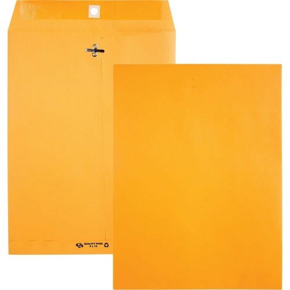 Quality Park Recycled Clasp Envelopes #90 - 9" Width x 12" Length - 28 ...