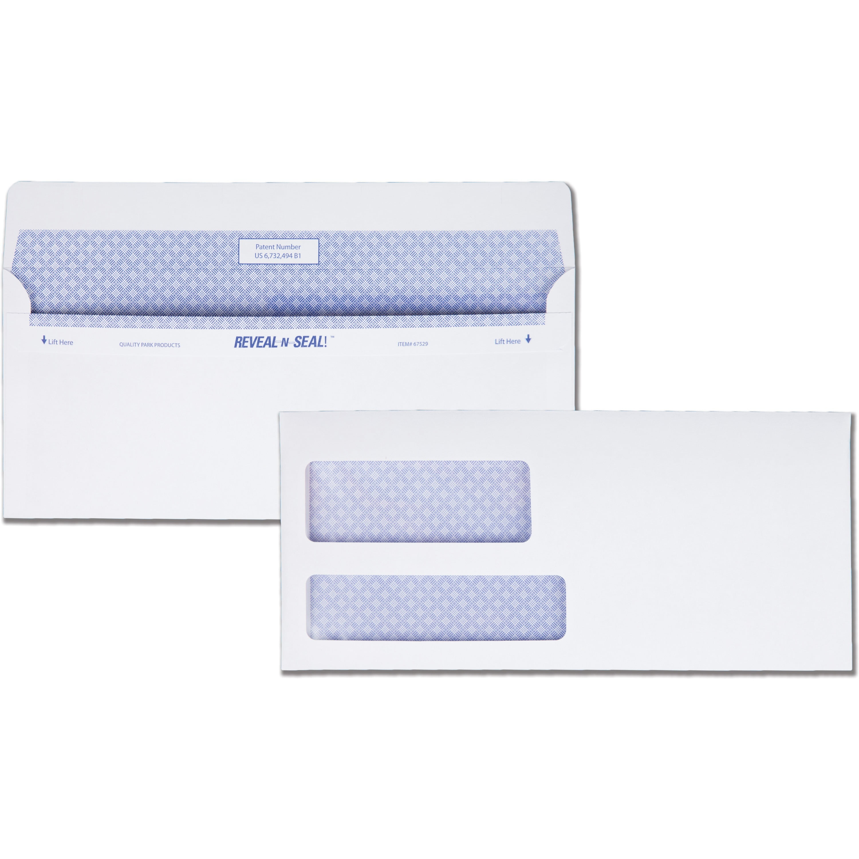 "Quality Park Reveal-n-Seal Double Window - Security Envelopes, 8 7/8 ...