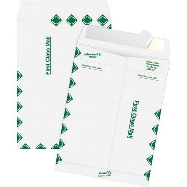 Quality Park Survivor Tyvek First Class Envelopes First Class Mail ...