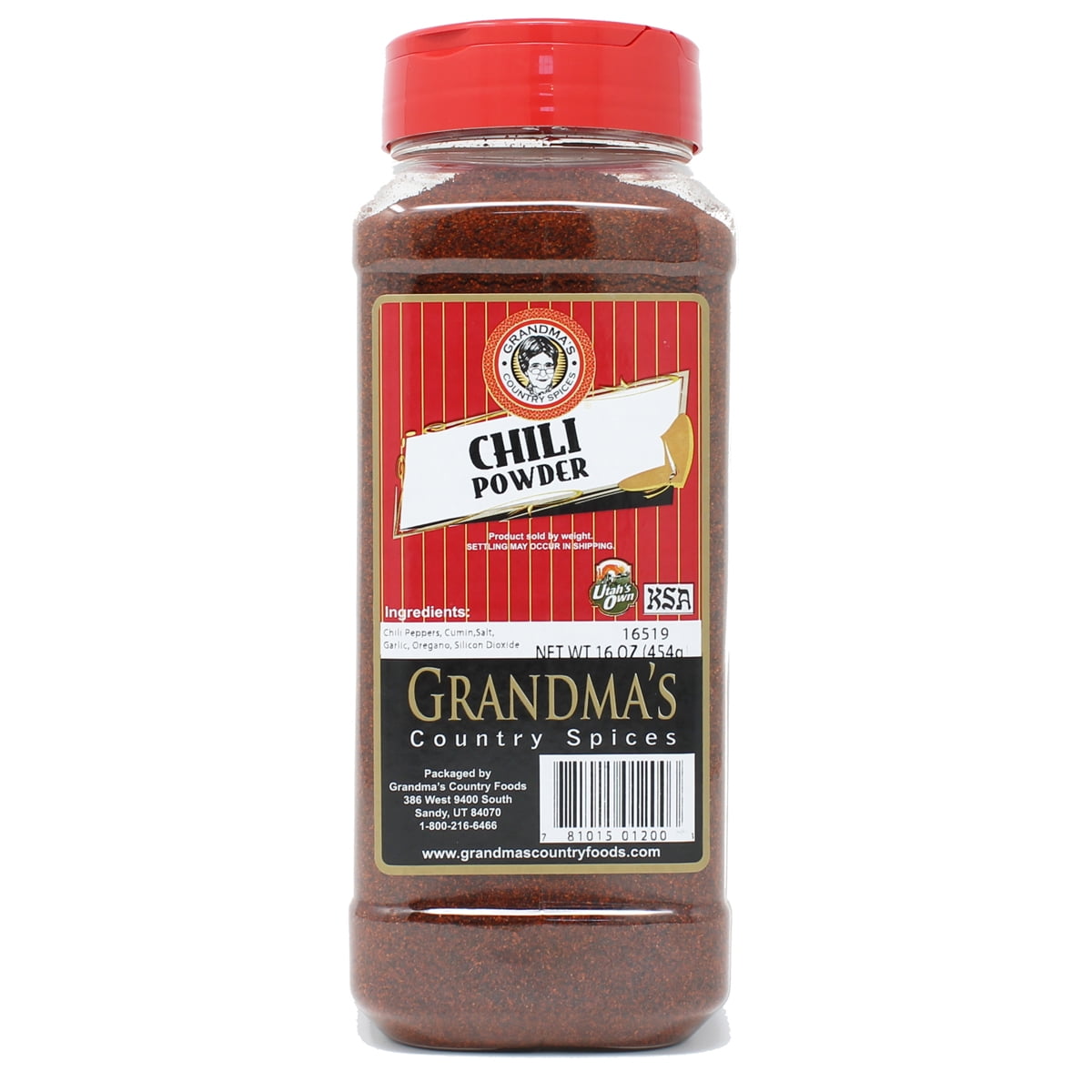 Grandma's Country Spice Premium Quality Chili Powder - 16 oz - Ground ...