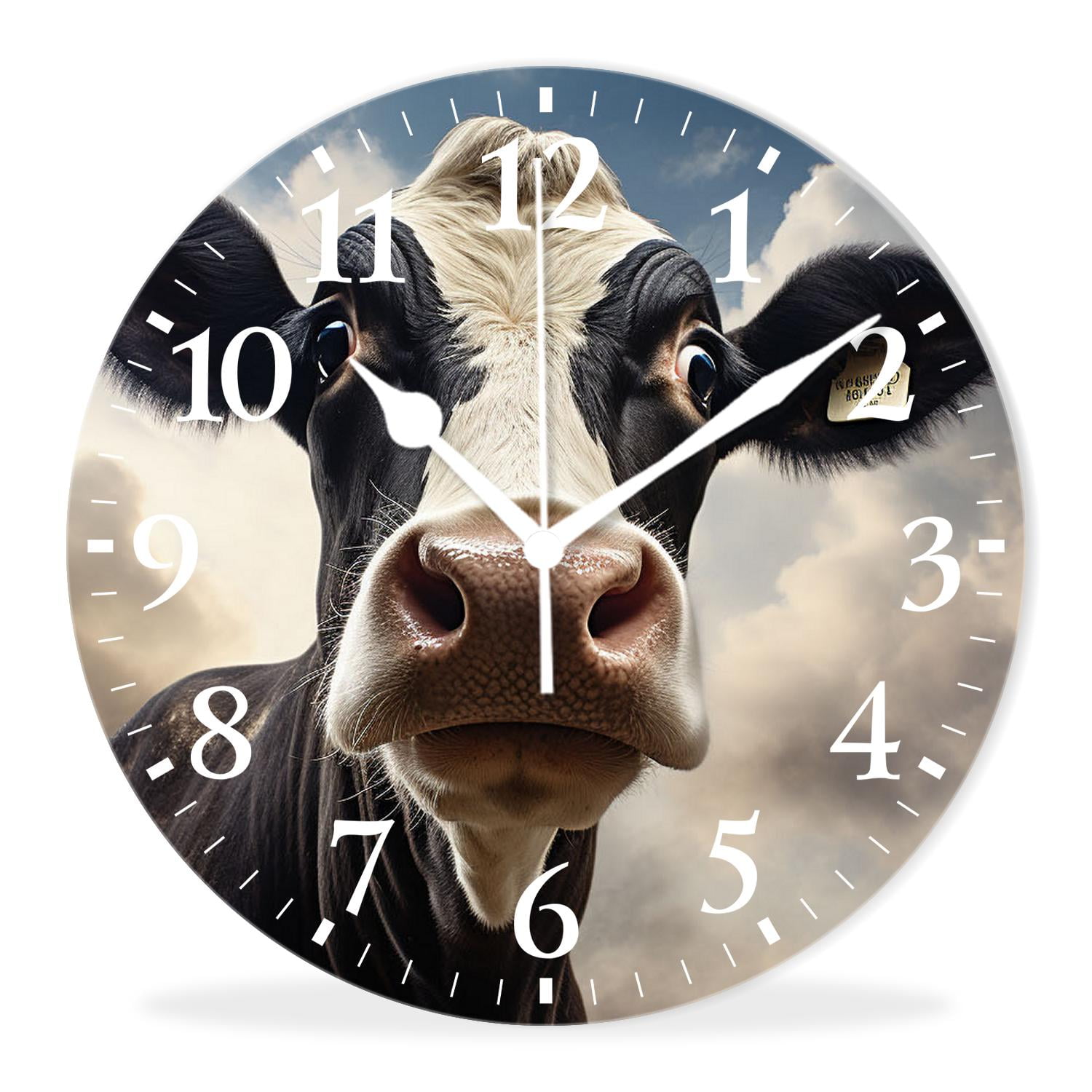 Quality Quartz Silent Non-Ticking Wall Clock Battery Operated Round ...