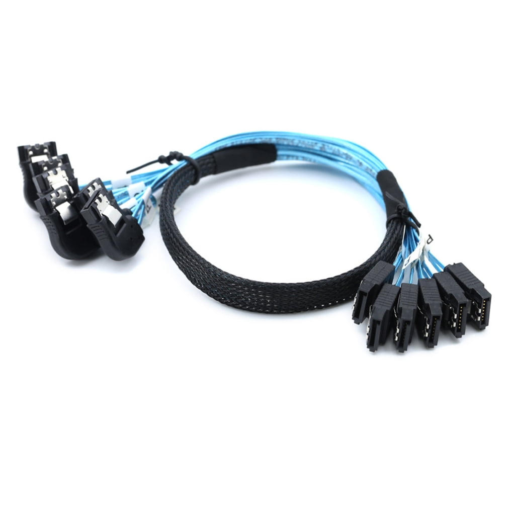 Quality SAS4.0 6SATA to 6SATA 7PIN Data Server Cable for Computer ...