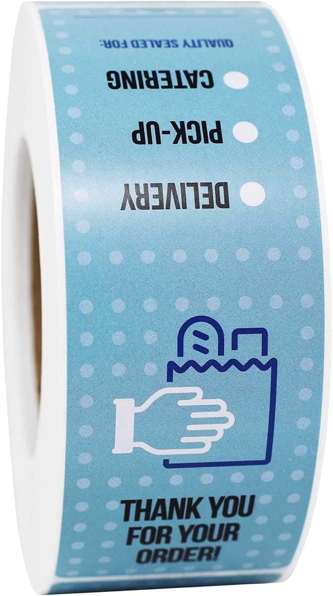 Quality Seal Labels for Delivery Pick Up Catering Food Safety Stickers ...