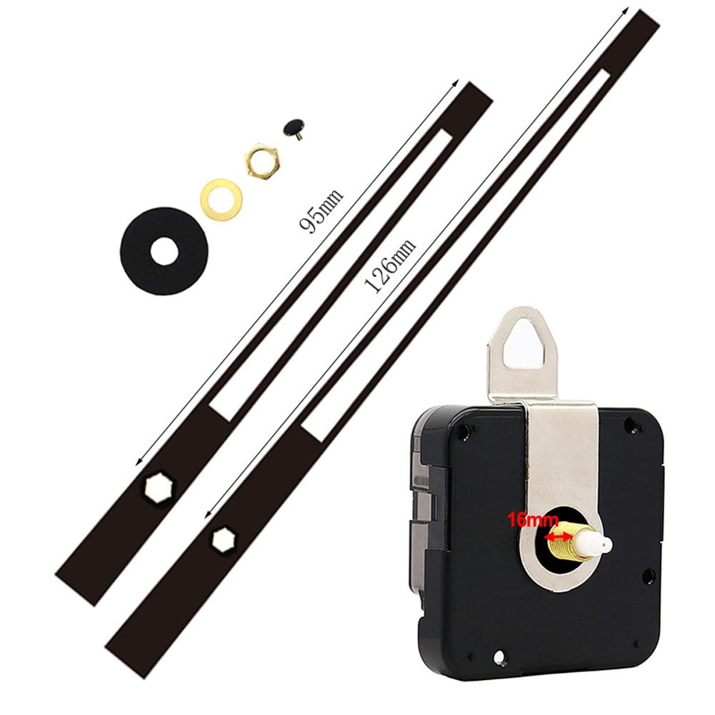Quality Silent Quartz Diy Mechanism Movement Kit Large Long Hands Clock ...