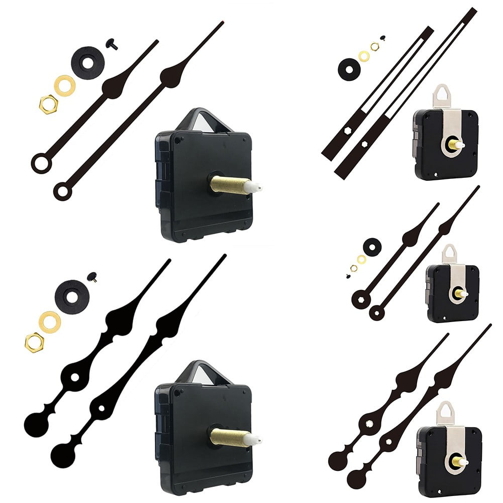 Quality Silent Quartz Diy Mechanism Movement Kit Large Long Hands Clock ...