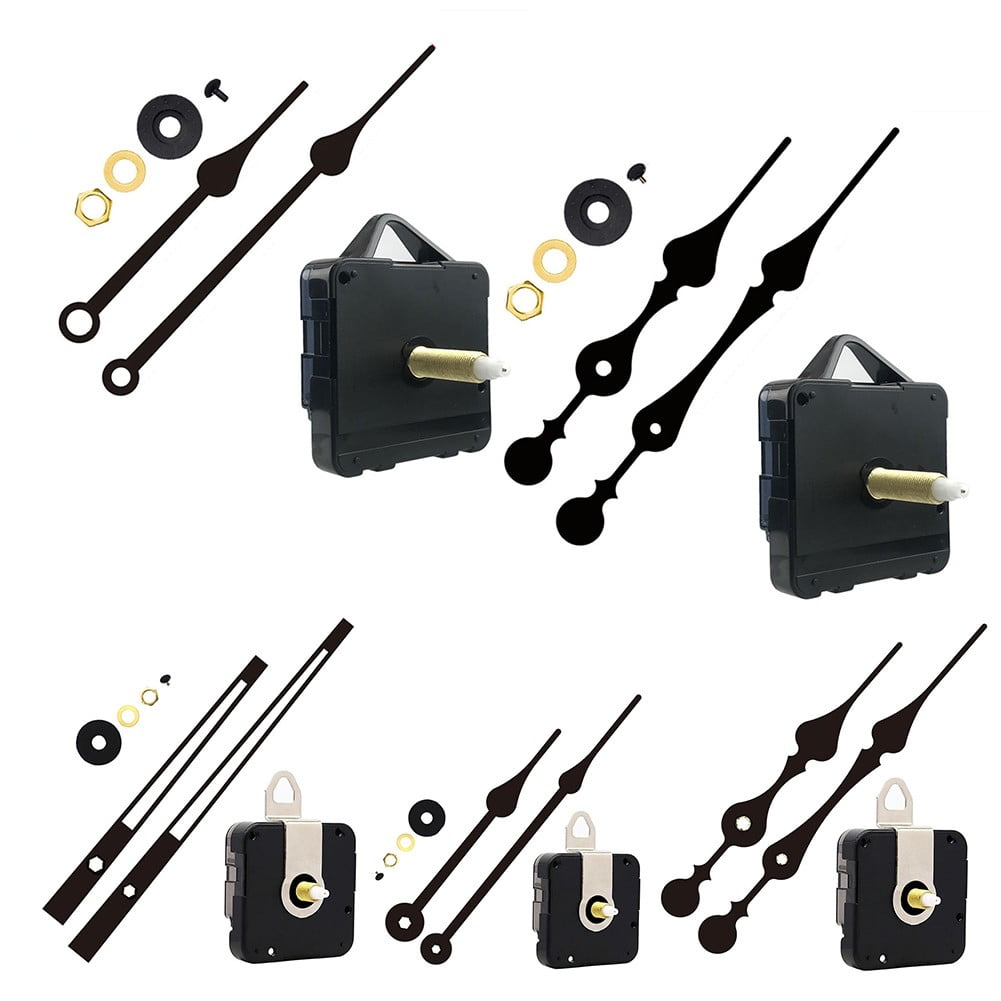 Quality Silent Quartz Diy Mechanism Movement Kit Large Long Hands Clock ...