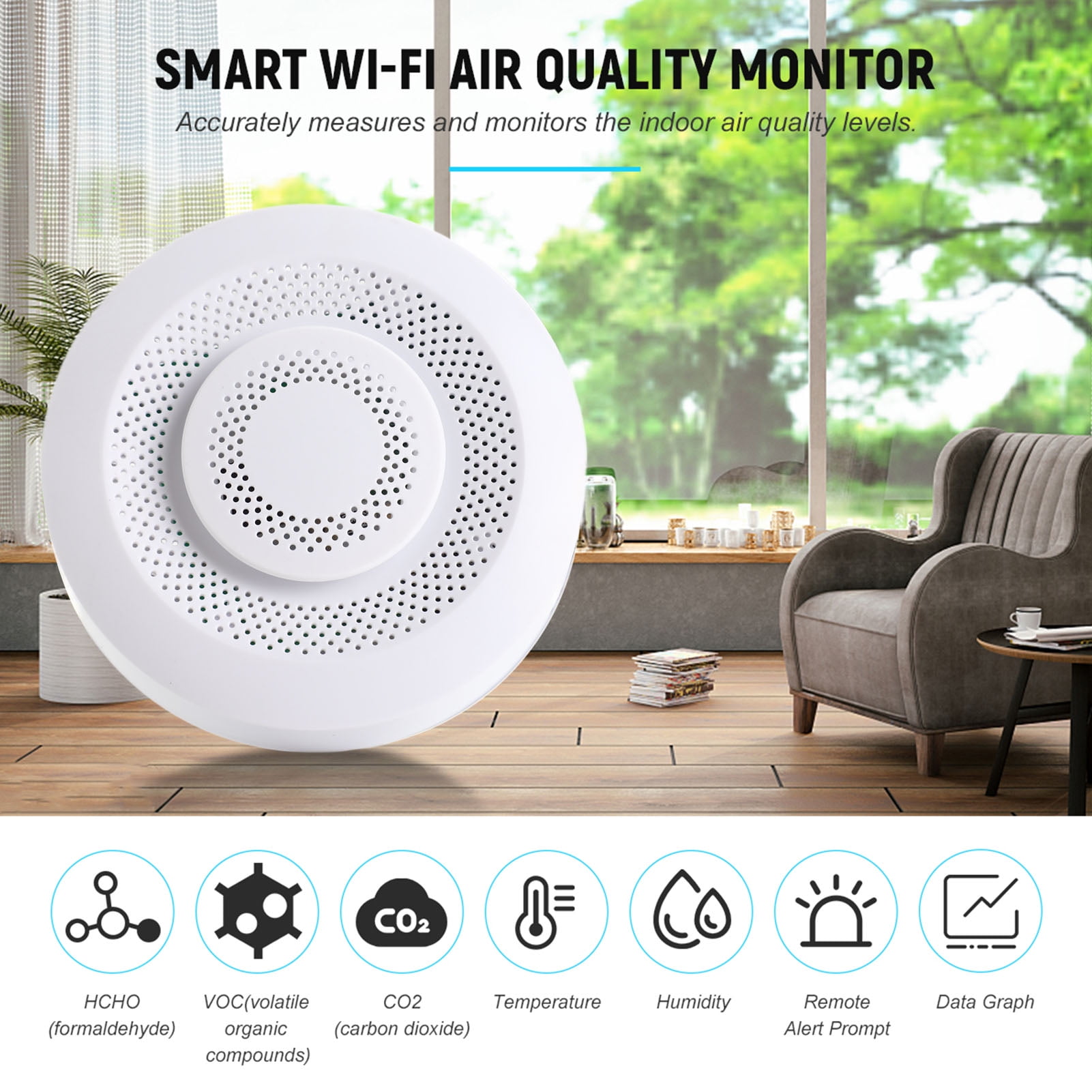 Quality Smart Air Quality Monitor Indoor Air Quality Meter Tester With ...