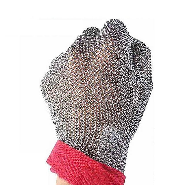 Quality Stainless Steel Ring Cut Resistant Butcher Protective Mesh Meat ...