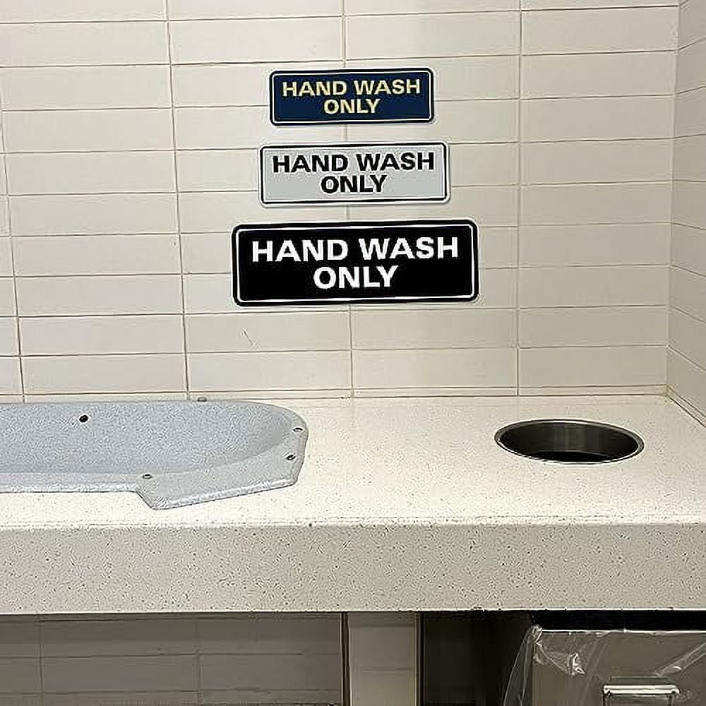 All Quality Standard Hand Wash Only Wall or Door Sign - | Kitchen Sink ...