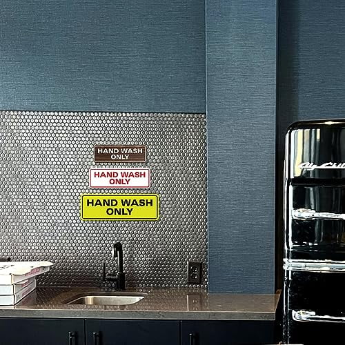 All Quality Standard Hand Wash Only Wall or Door Sign - | Kitchen Sink ...