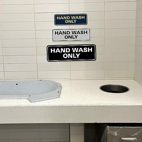 All Quality Standard Hand Wash Only Wall or Door Sign - | Kitchen Sink ...