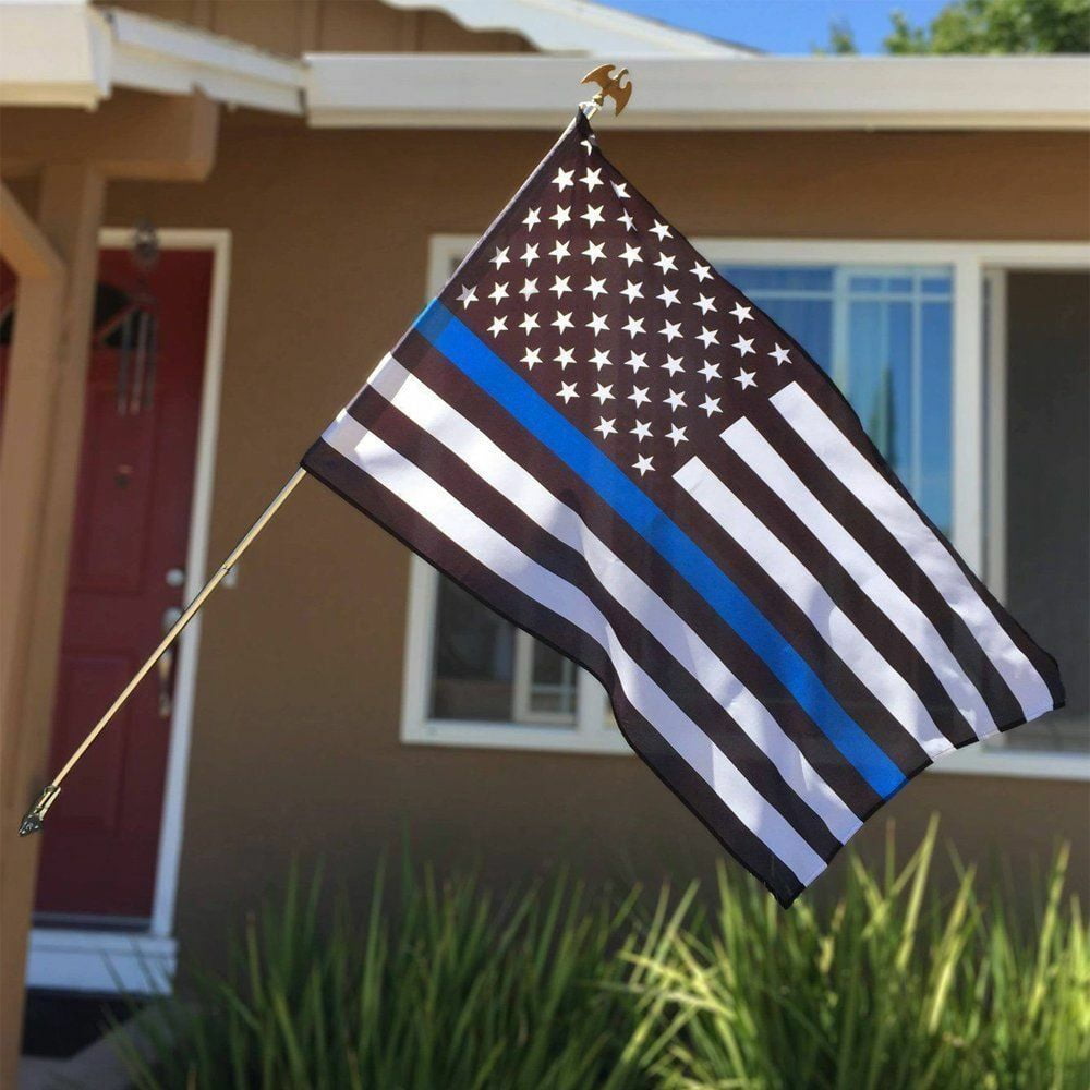 Quality Thin Blue Line American Police Flag 3X5' FADE Resistant Stars ...