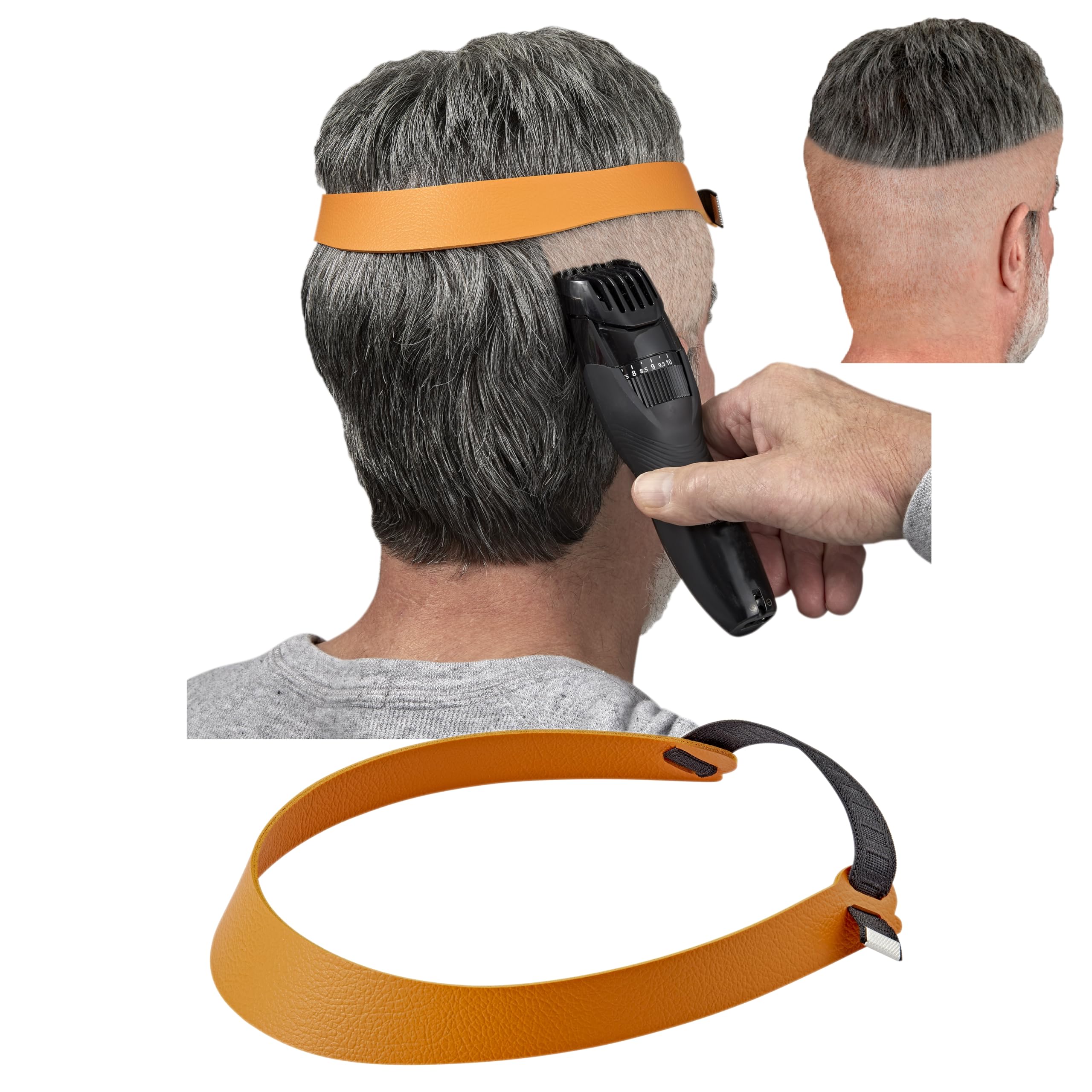 Quality Time Long-Top Haircut Guide, Adjustable, DIY, Top of the Head ...