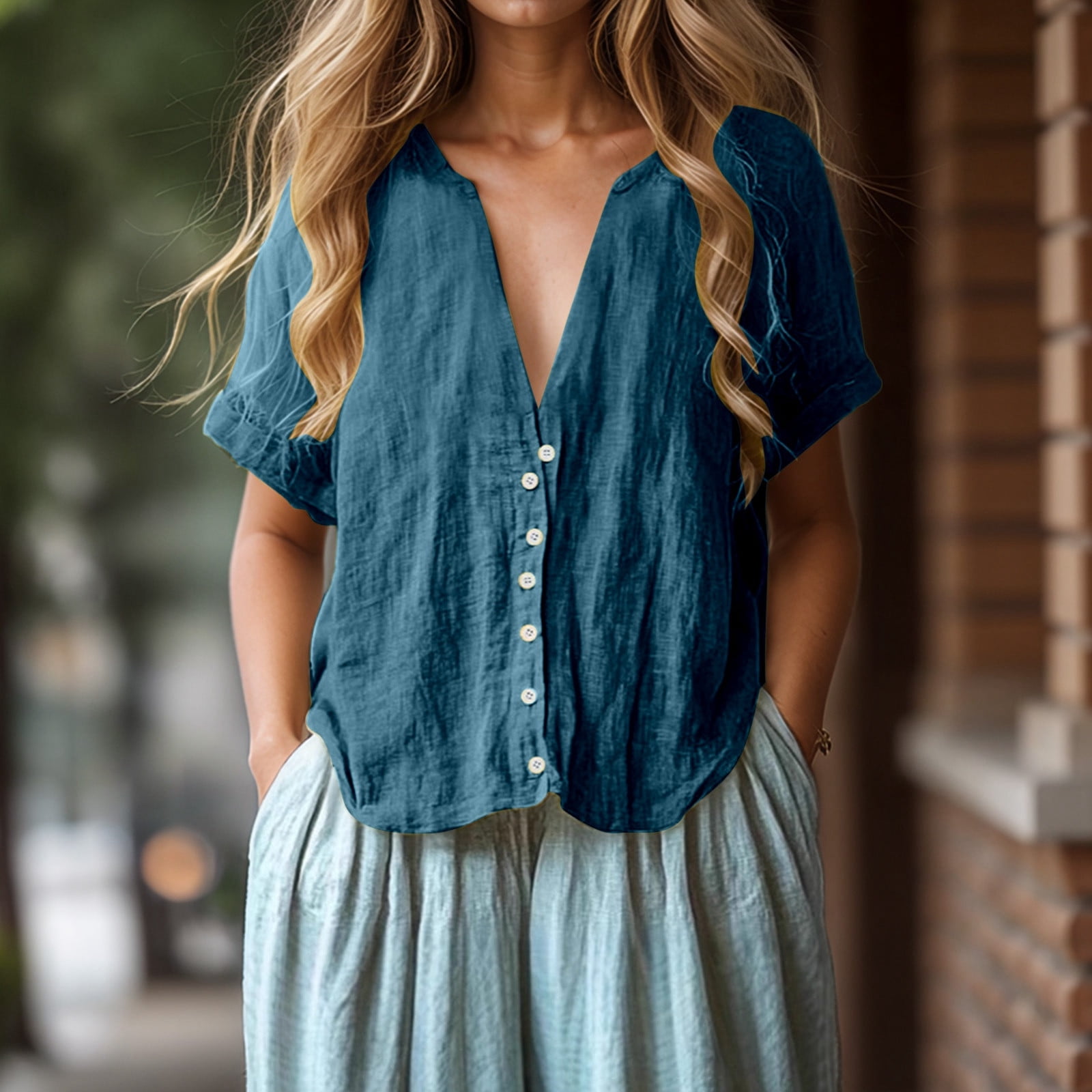 Quality Women's Casual Shirts - Trendy Short Sleeve Tops for Everyday ...