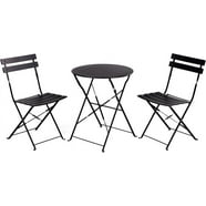 3-Pc Outdoor Patio Folding Bistro Set - Small - Walmart.com