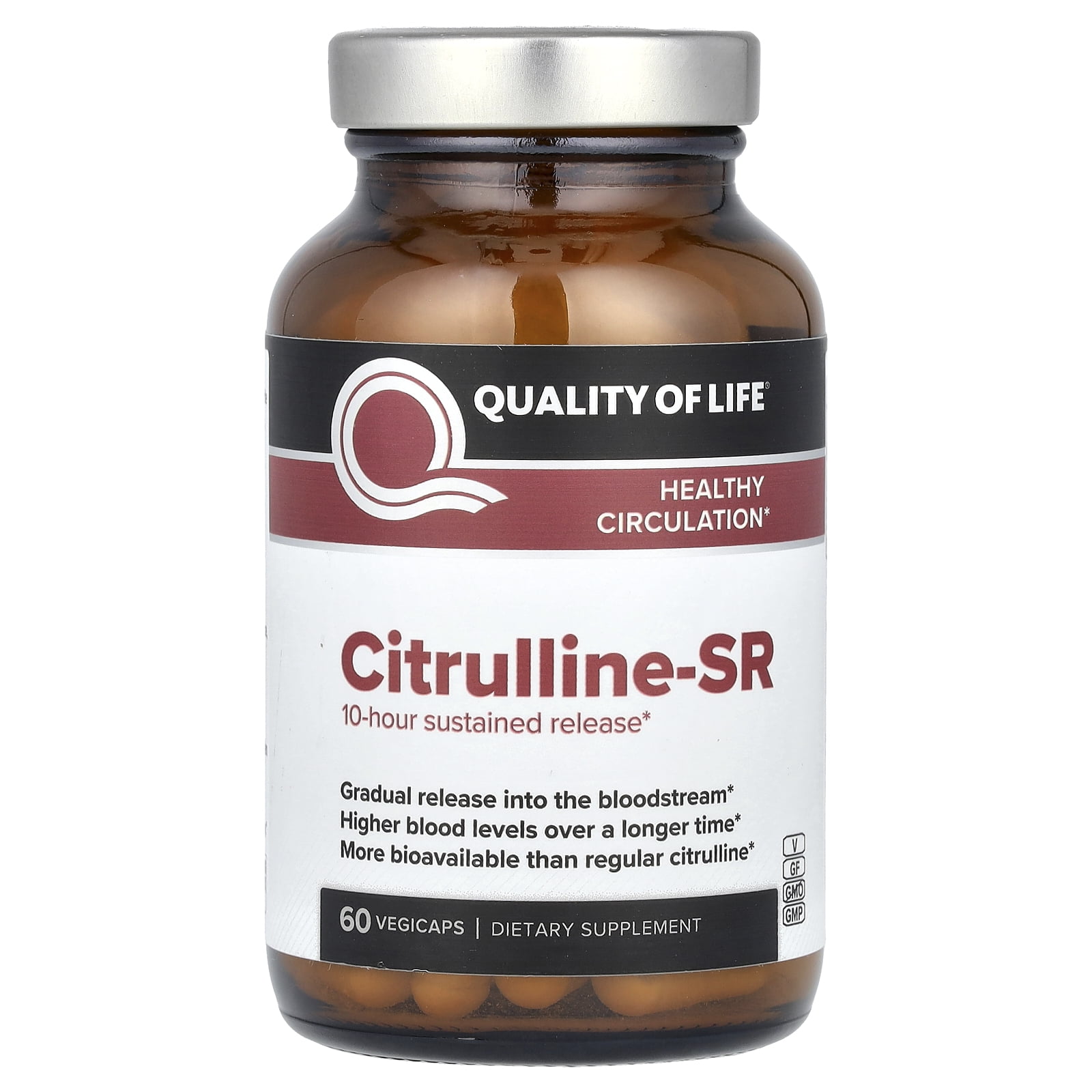 Quality of Life Citrulline-DR, 60 Vegicaps - Walmart.com