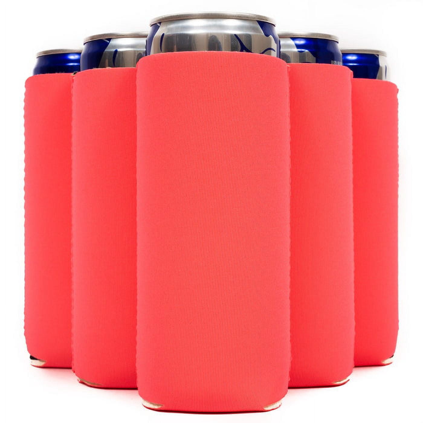 QualityPerfection Slim Can Coolers Blank 4mm Neoprene Can Holder 12 fl ...