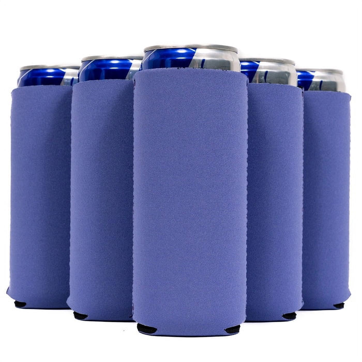 QualityPerfection Slim Can Coolers Blank 4mm Neoprene Can Holder 12 fl ...
