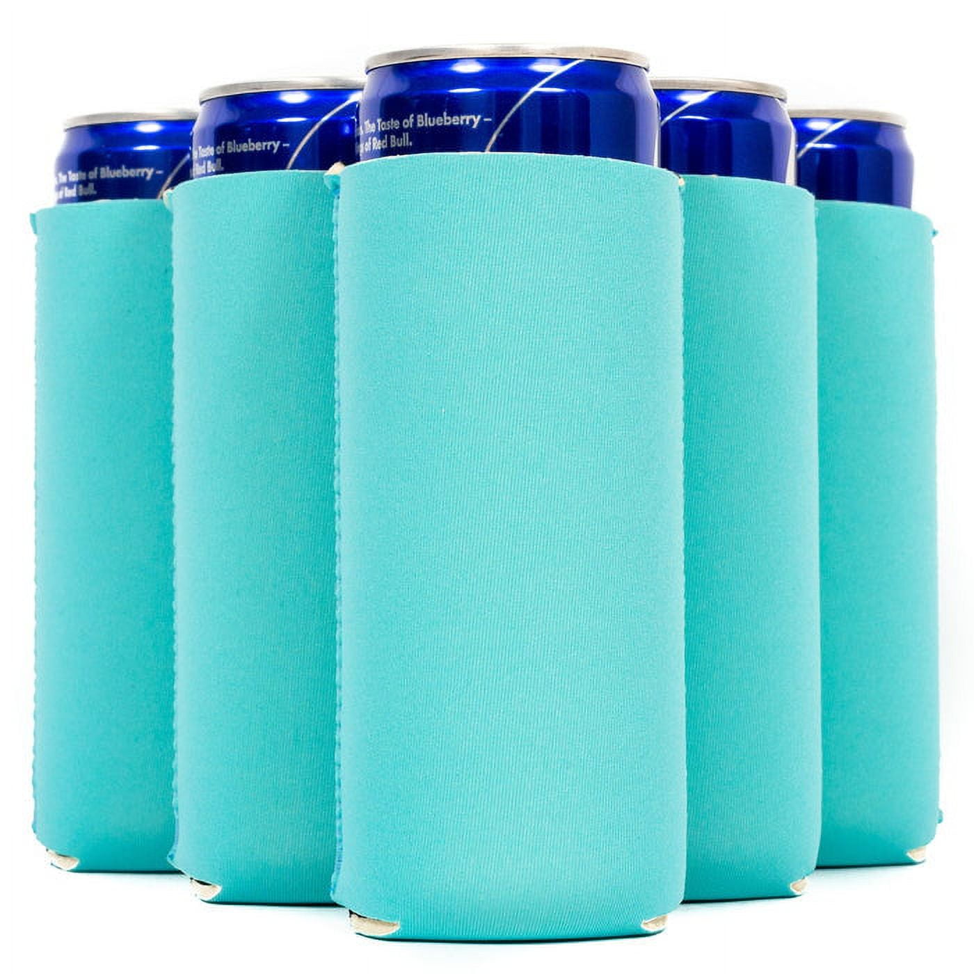 QualityPerfection Slim Can Coolers Blank 4mm Neoprene Can Holder 12 fl ...