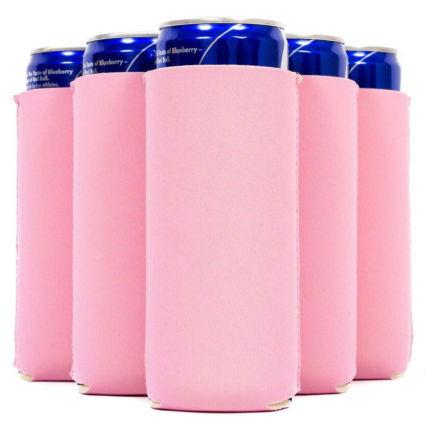 QualityPerfection Slim Can Coolers Blank 4mm Neoprene Can Holder 12 fl ...