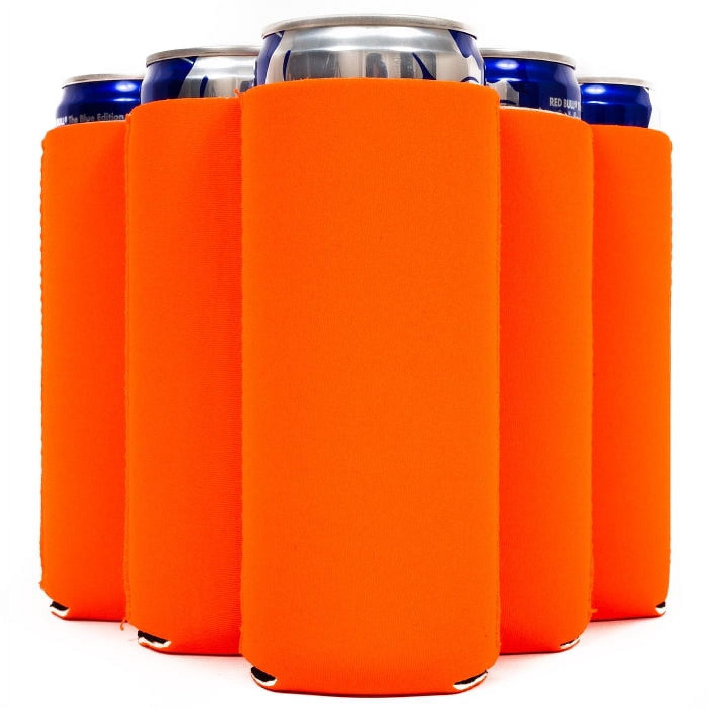 QualityPerfection Slim Can Coolers Blank 4mm Neoprene Can Holder 12 fl ...