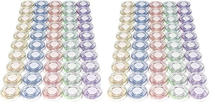 Qualsen Fridge Magnets, 100pcs Refrigerator Magnets, Small Magnets for ...