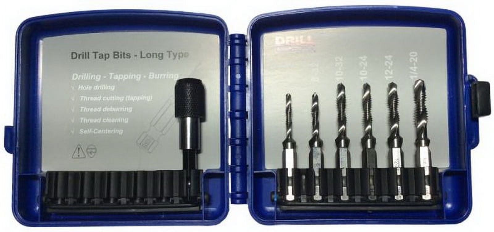 Qualtech 6 Piece HSS Combined Drill Bit & Tap (Drap) Set, DWTDRAP-SET ...