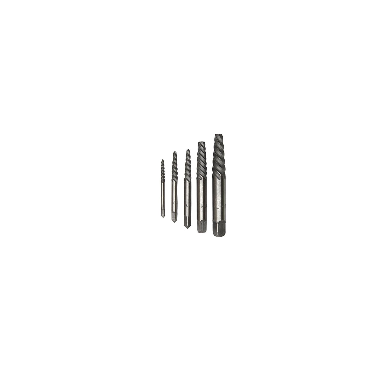 Qualtech DEWEZS1-5 #1-5 Carbon Steel Screw Extractor Set - Walmart ...