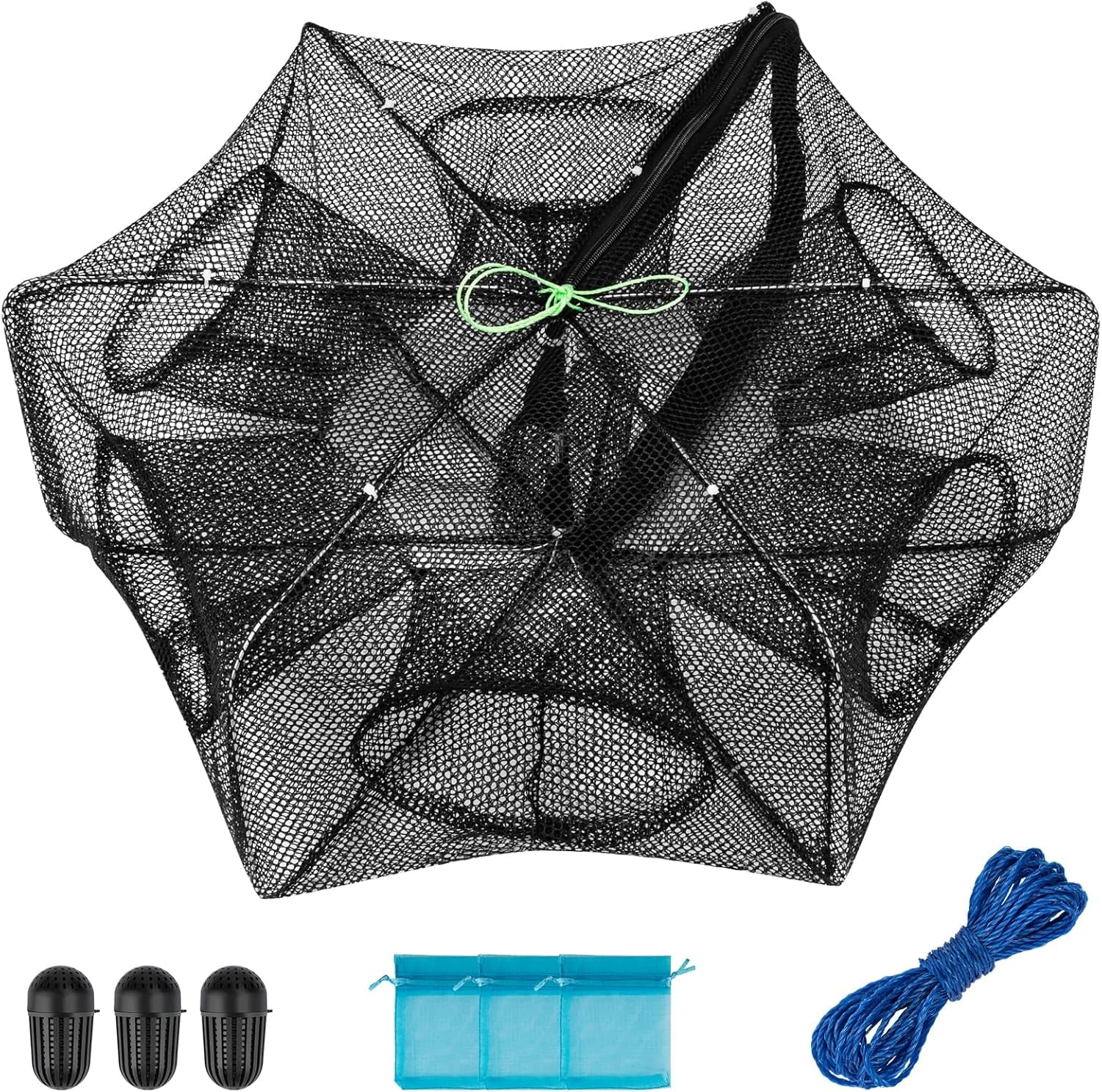 QualyQualy Fishing Bait Trap Crab Net Fishing Trap for Minnow/Crab ...