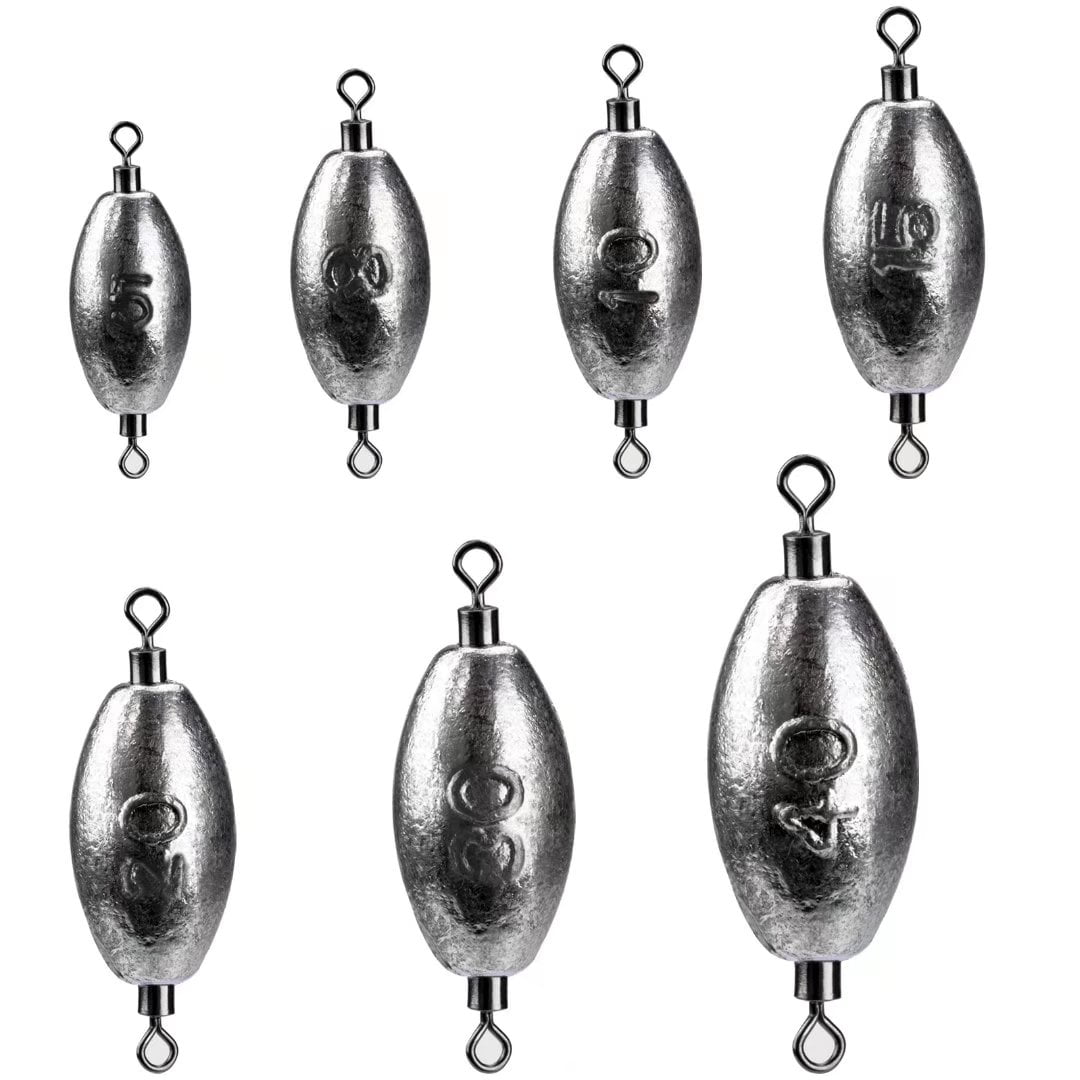 Qualyqualy Fishing Weights Trolling Sinkers with Inner Swivel, Heavy ...
