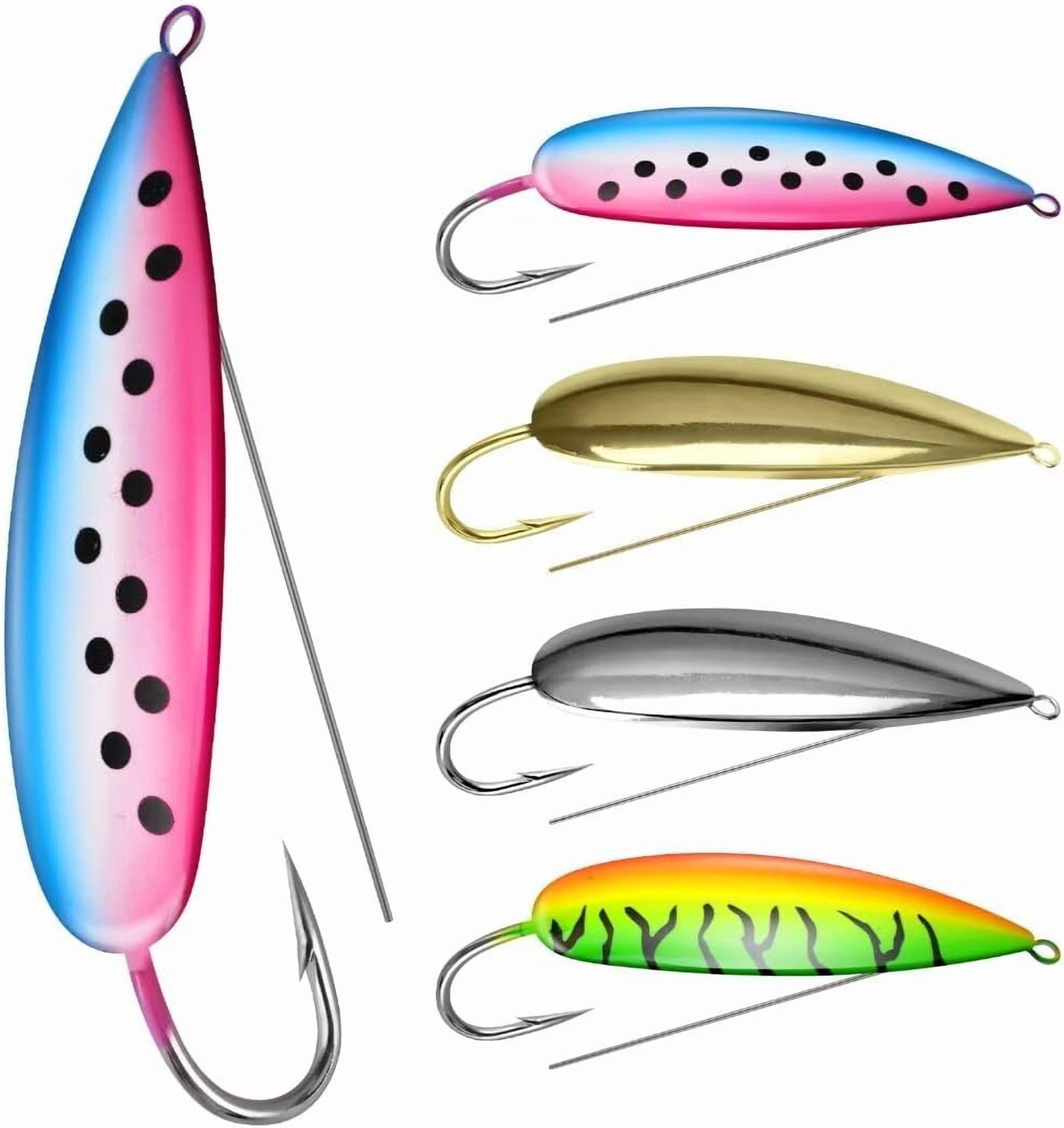 QualyQualy Weedless Spoon Fishing Lures for Saltwater, Minnow Fishing ...