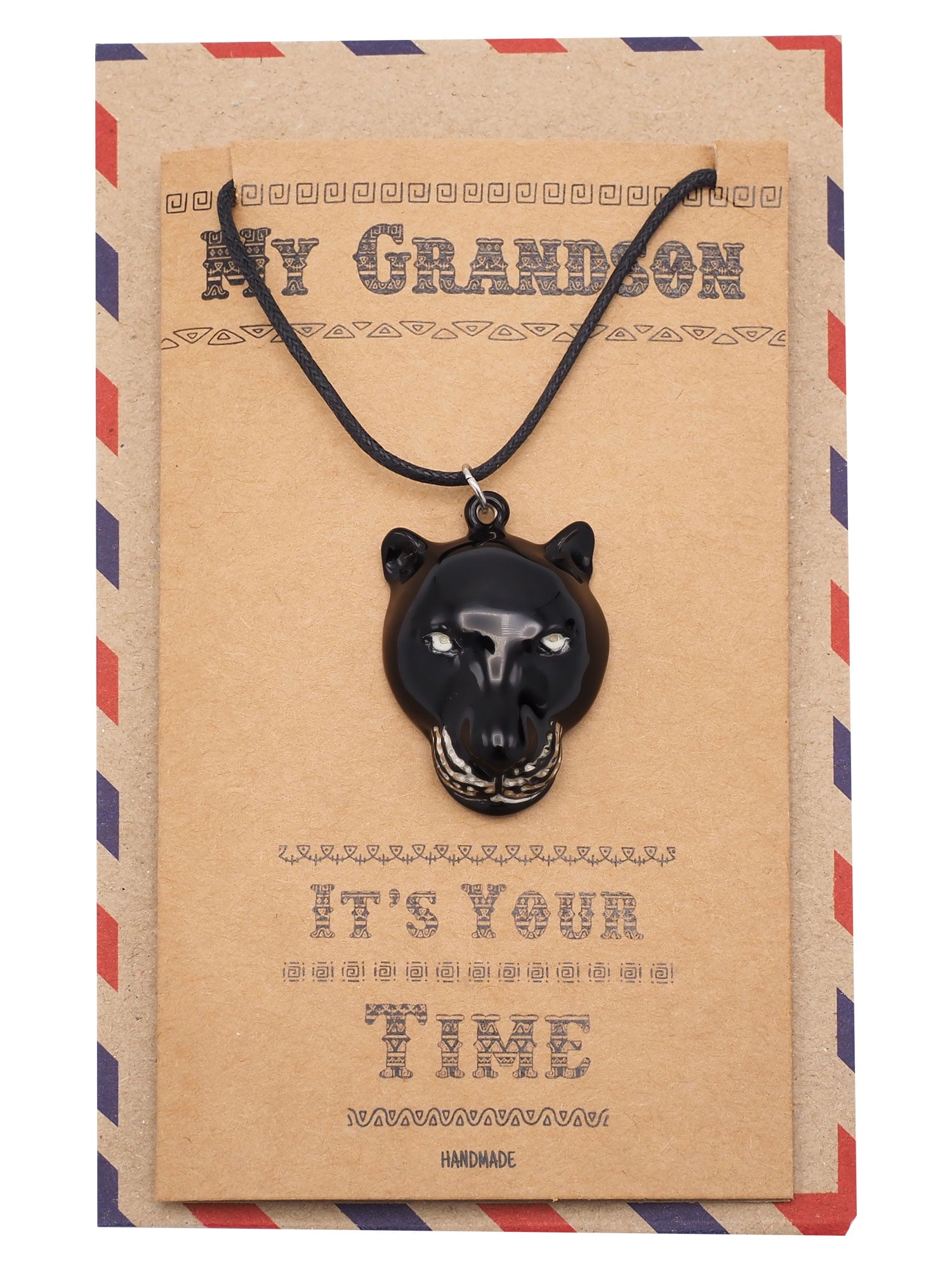 Quan Jewelry Gifts for Him Black Panther Inspired Necklace with ...