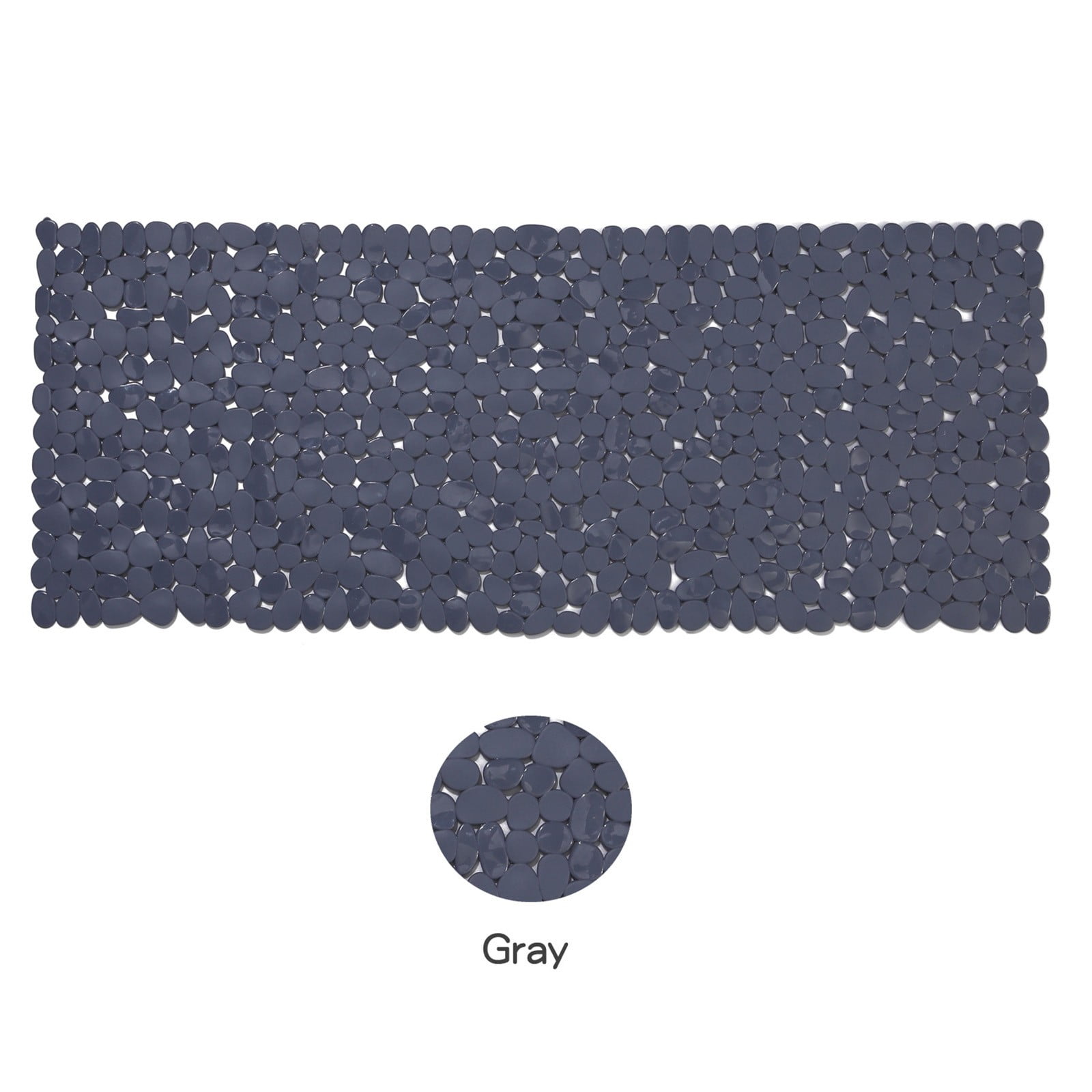QuanTara 39.4x15.75in PVC Non-Slip Pool Mat, Pebble Stone Textured ...
