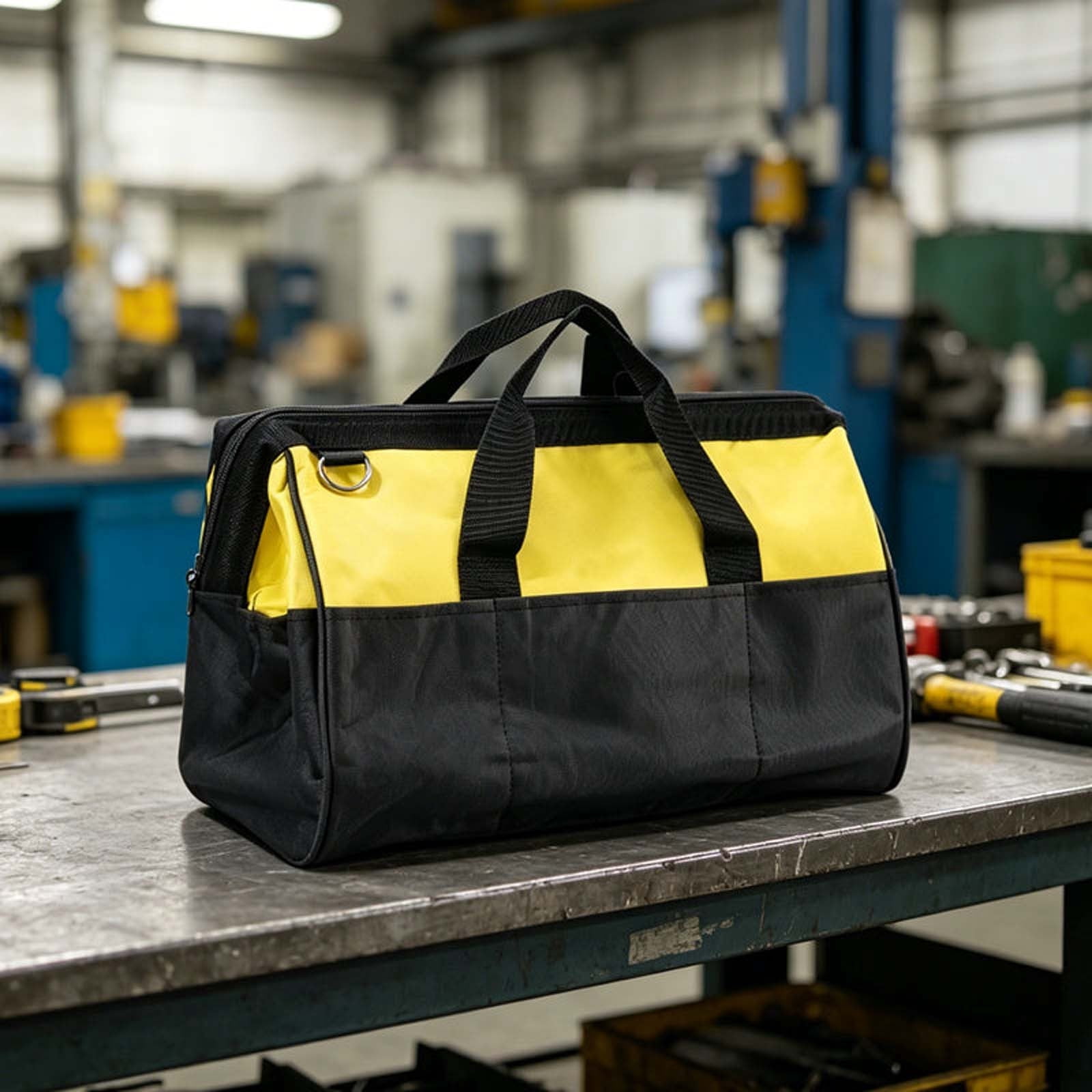 QuanTara Heavy‑Duty Canvas Tool Bag – Large Capacity Multi‑Pocket Tool ...