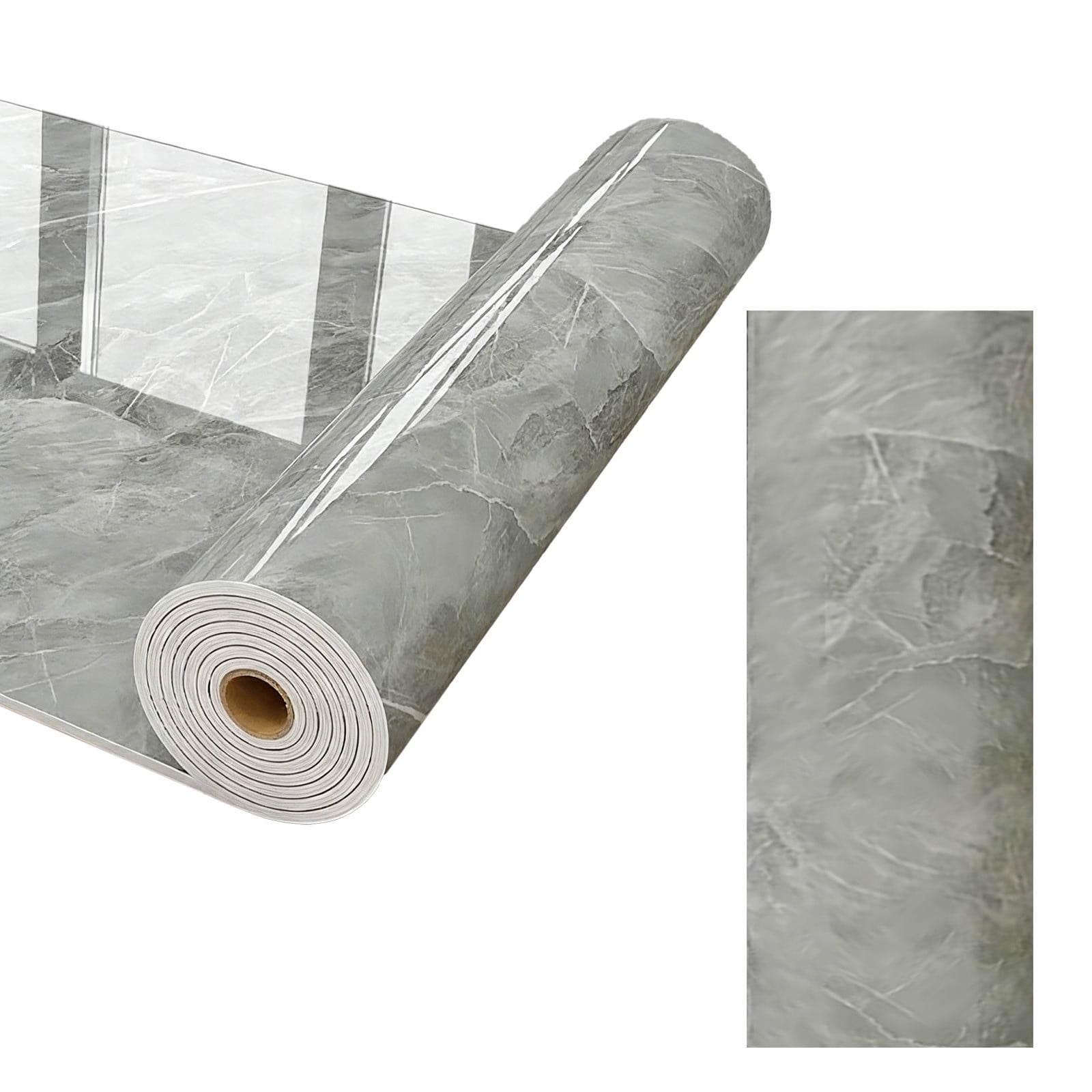 QuanTara Self-Adhesive Stone Wall Sticker Roll – Gray Peel & Stick ...
