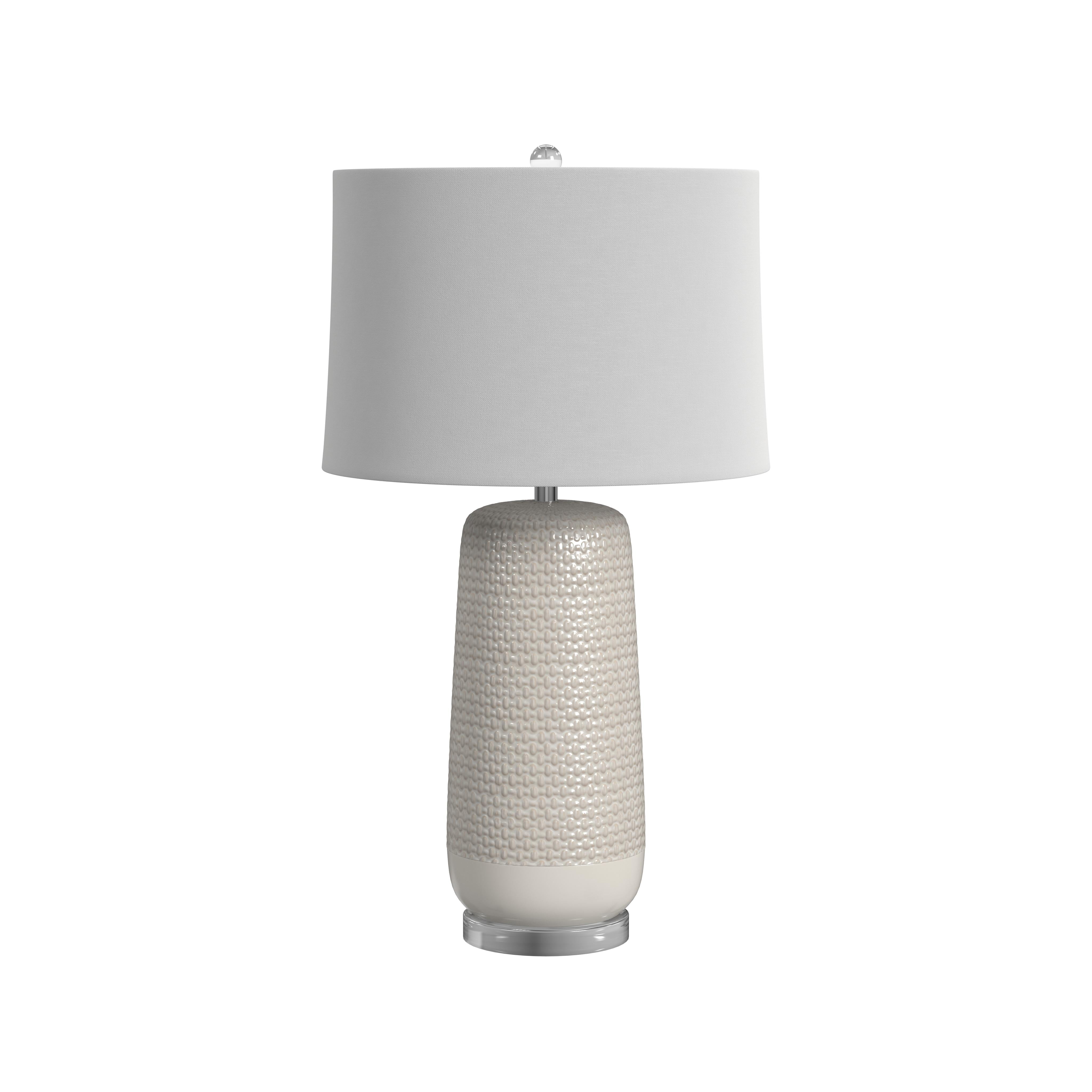 Quandee Ceramic Table Lamp in a Beige Finish - Walmart.com