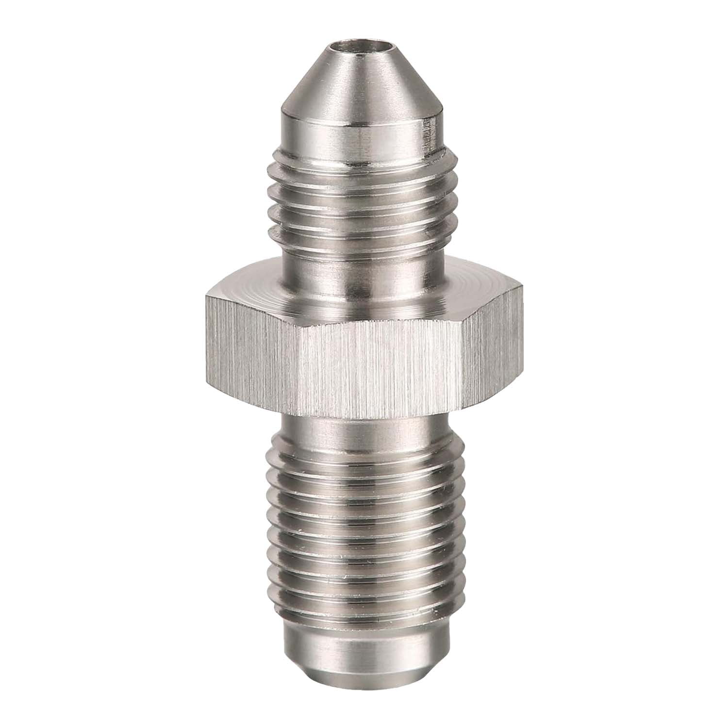 Quanmin 1PCS 3AN Male to M10x1.0 Male Union Metric Stainless Steel ...