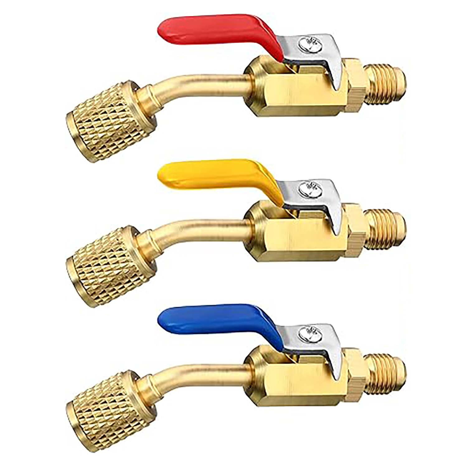 Quanmin 3 Color R410A Angled Compact Shut-Off Ball Valve 5/16in SAE ...