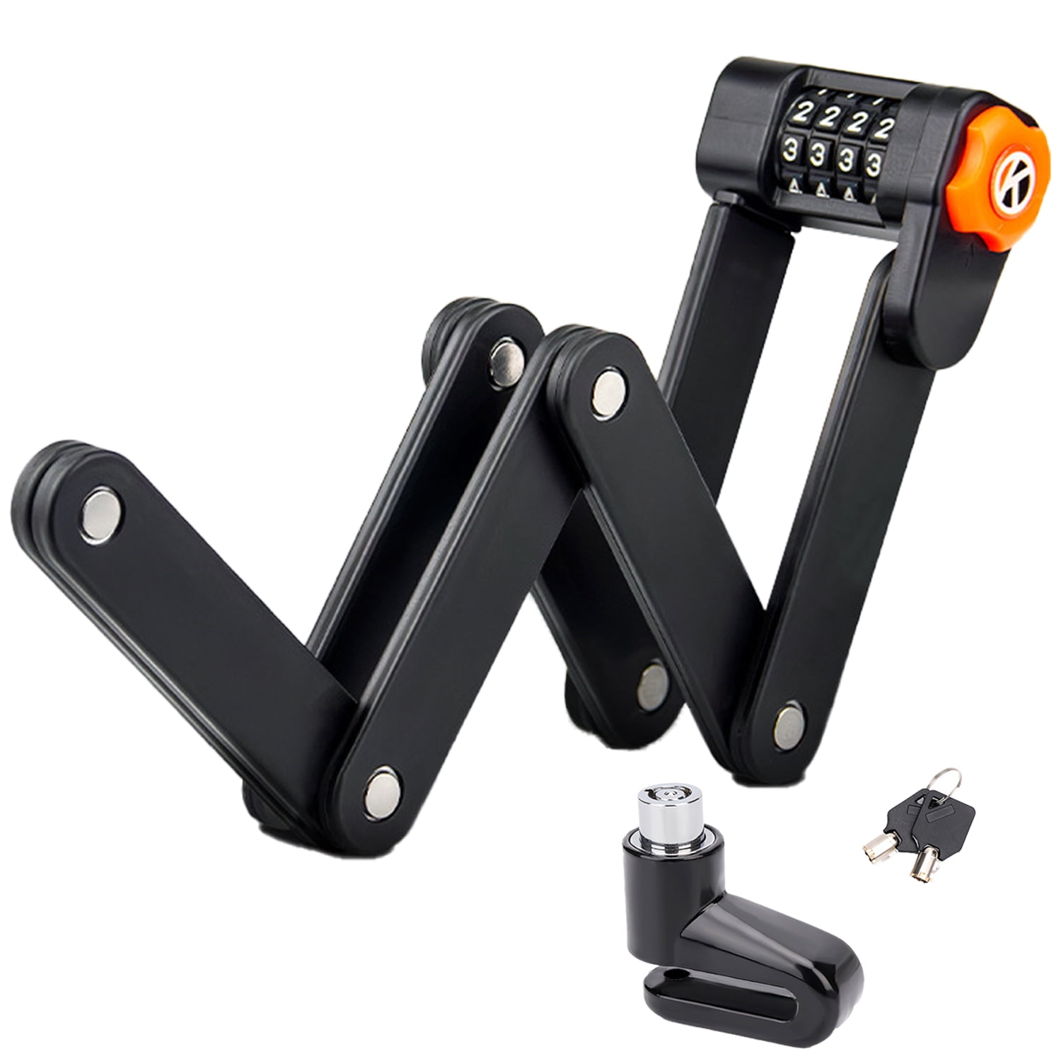 Quanmin Heavy Duty Bicycle Security Combination Chain Lock with 8 High ...