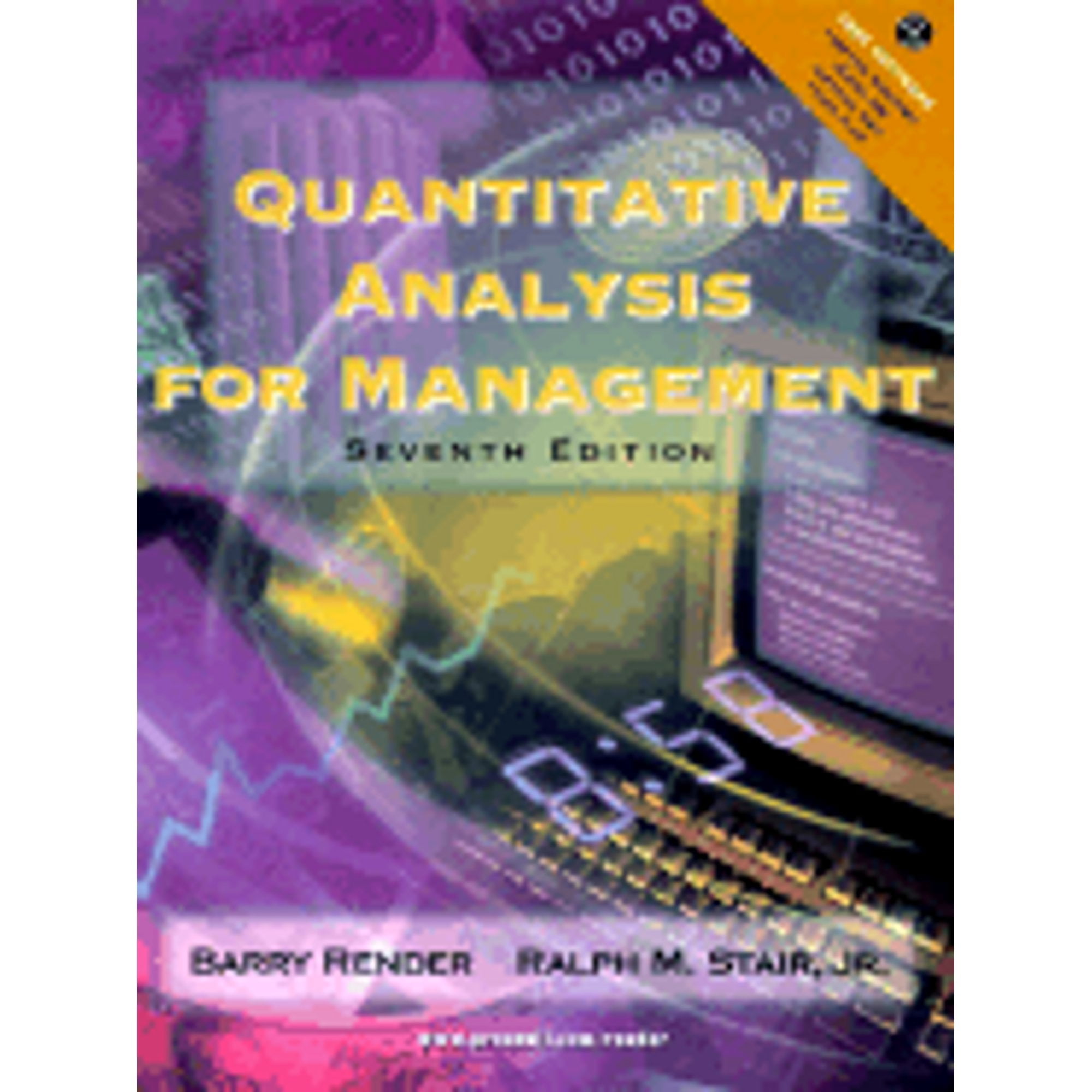 Quantitative Analysis for Management (Hardcover) by Barry Render, Ralph Stair - Walmart.com