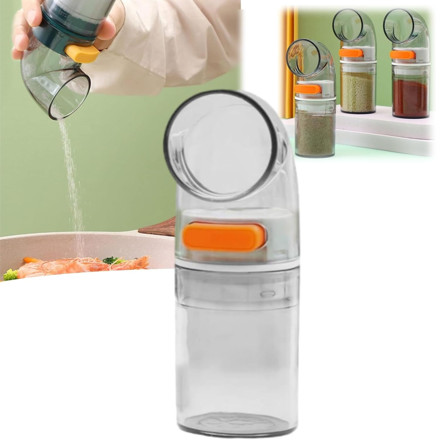 Quantitative Control Salt Dispenser, Push Type Precise Quantitative ...