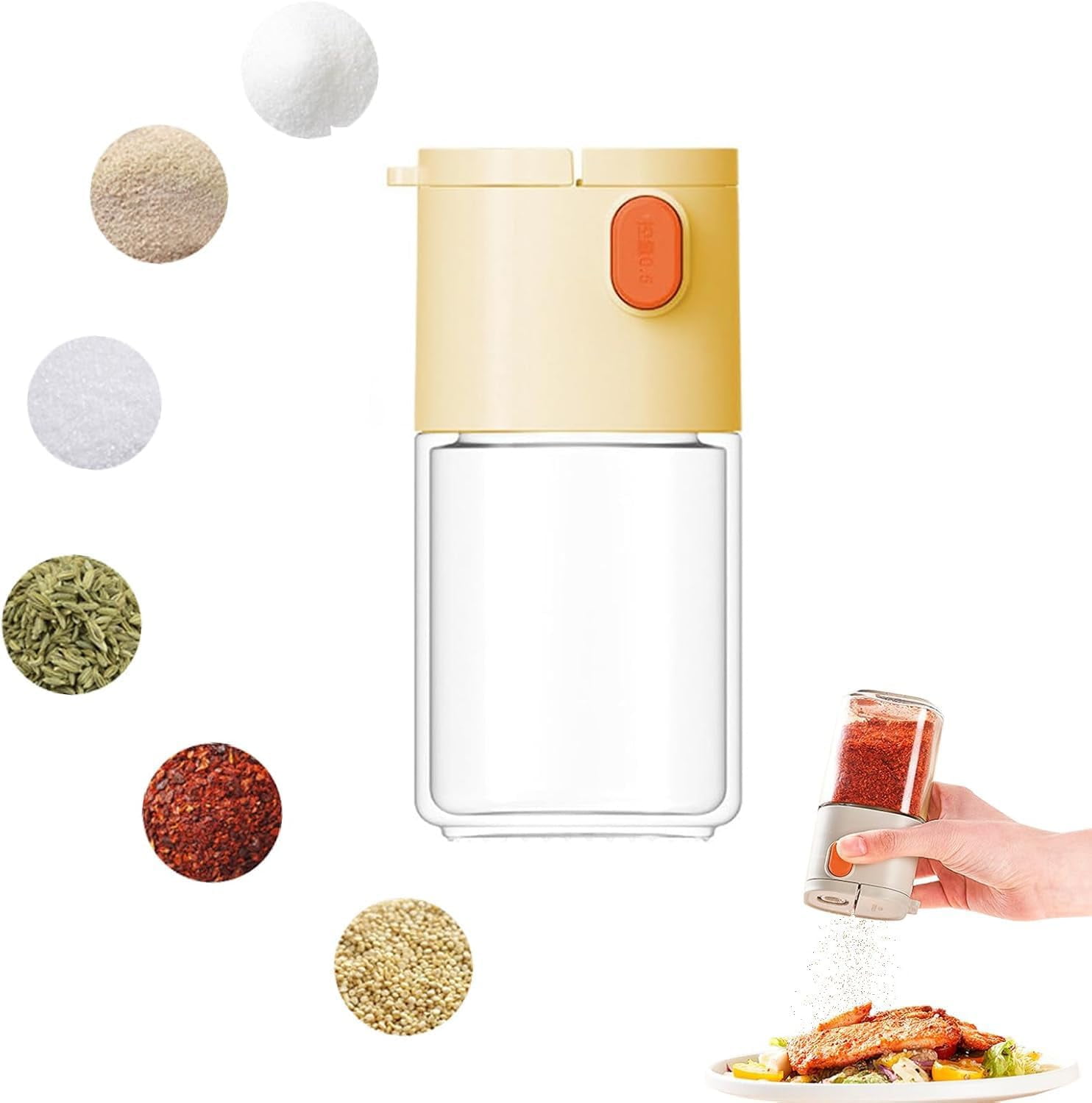 Quantitative Salt Shaker, Salt And Pepper Shakers Precise Quantitative ...