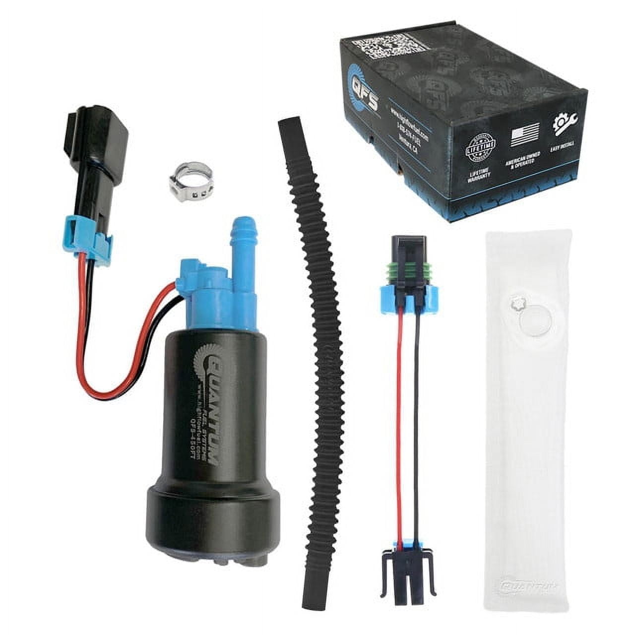 450LPH Fuel Pump w/ Installation Kit - Automotive Performance, QFS ...