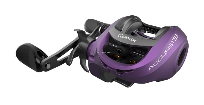 Quantum ATDP100HPT.BX2 Accurist Baitcast Reel, Purple Night, 1 pc Alum ...