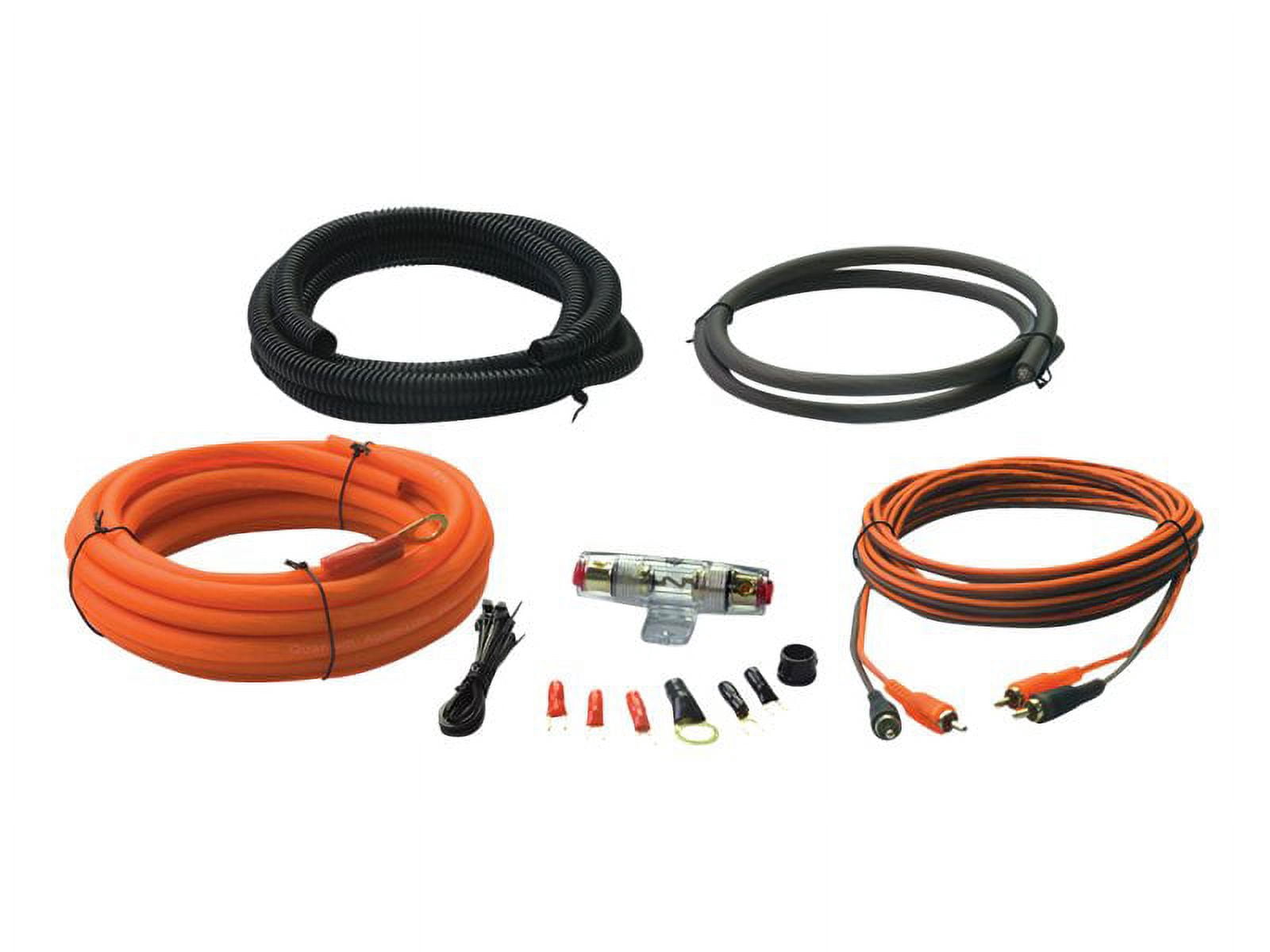 Quantum Audio QAK4 - Car amplifier installation kit - black, orange ...