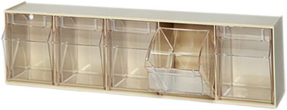 Quantum Clear Tip Out Bin Storage System - 5 Bin - Walmart.com